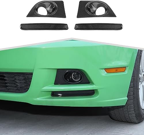 Amazon.com: amayum Front Fog Light Covers Lamp Foglight Trim Carbon ...