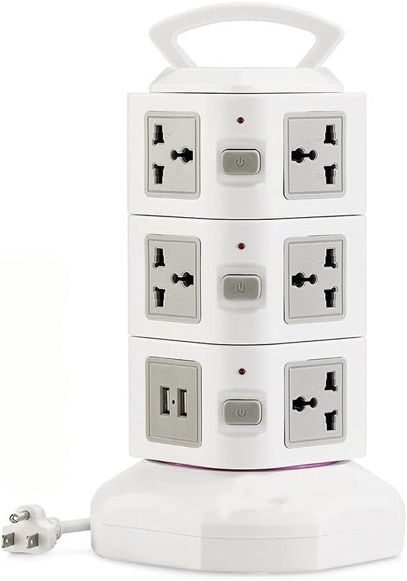 Amazon.com: KUTDYK Tower Power Strip Surge Protector Vertical Multi ...