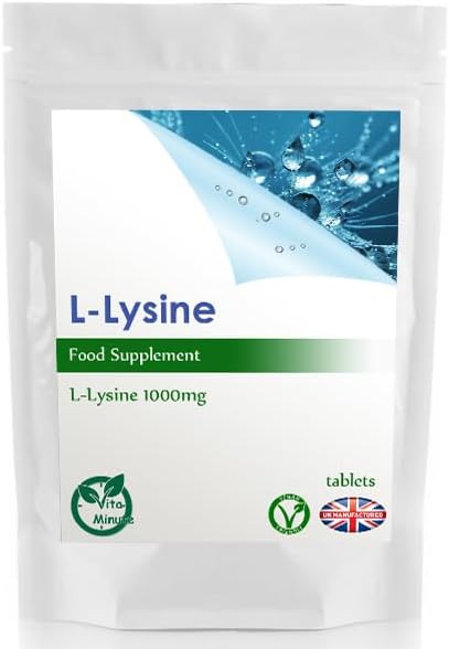 L-Lysine 1000mg Tablets Essential Amino Acid, Cold Sores, Shingles, UK ...