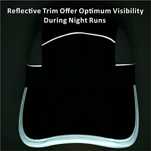 GADIEMKENSD Reflective Strips Outdoor Breathable Running Caps for Men ...