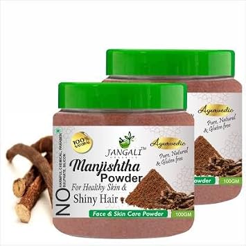 Pure Jangali Organics Manjistha Powder, (Rubia Cordifolia) for Face ...