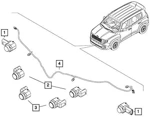 Amazon.com: Mopar 68461194AA WIRING PARK ASSIST SENSORS : Automotive