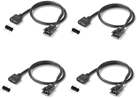 Amazon.com: GINTOOYUN RGB Extension Cable, 3-pin to SM 3Pin Female ARGB ...