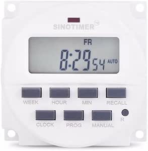 Amazon.com: MYAMIA 12V 24V 110V 220V Programmable Memory Plant Yard Lamp Timer Automatic Cycle ...