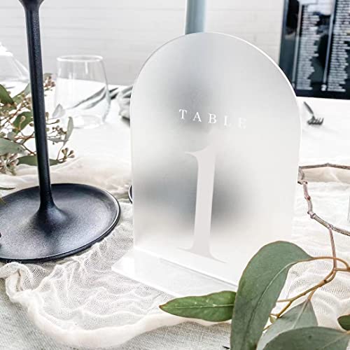 JINMURY Frosted Arch Table Numbers for Wedding Reception, 10 Pack 5×7 ... JINMURY Frosted Arch Table Numbers for Wedding Reception, 10 Pack 5×7 ...