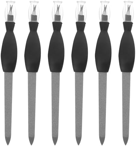 minkissy 12Pcs 2 in 1 Dead Skin Cuticle Pusher Metal Nail File ...