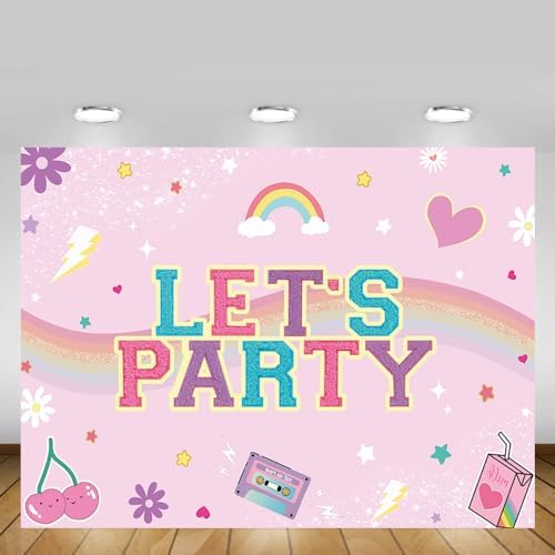 Amazon.com : MEHOFOND 7x5ft Preppy Happy Birthday Backdrop Patch ...