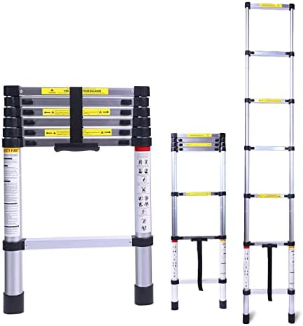 Bathla 6.5 ft Aluminium Telescopic Ladder | 2-Year Manufacturer ...