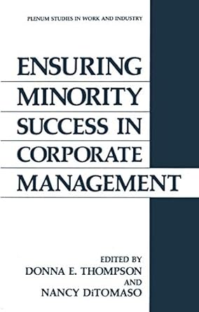 Ensuring Minority Success in Corporate Management (Springer Studies in ...