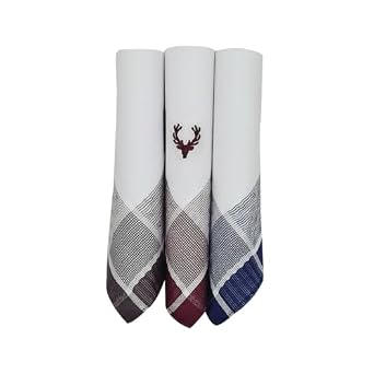 Buy Allen Solly Men's Cotton Color Border Handkerchief (Pack of 3 ...