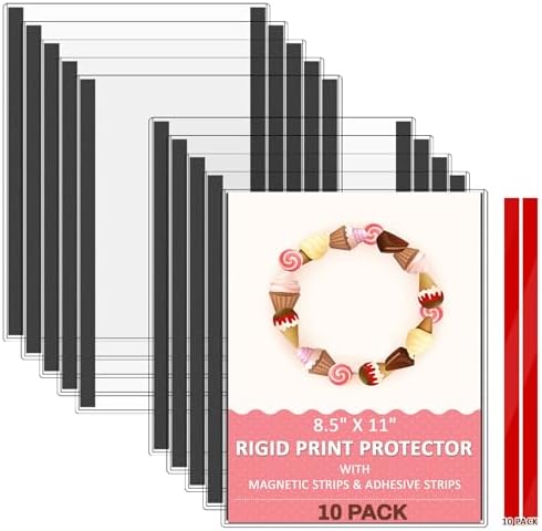 Amazon.com: AKONEGE 5PCS Magnetic Sign Holder 8.5 x 11 Wall Sign Holder ...