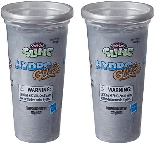 Amazon.com: Play-Doh Slime HydroGlitz Silver-Colored Liquid Metal ...
