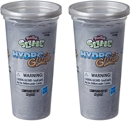 Amazon.com: Play-Doh Slime HydroGlitz Silver-Colored Liquid Metal ...