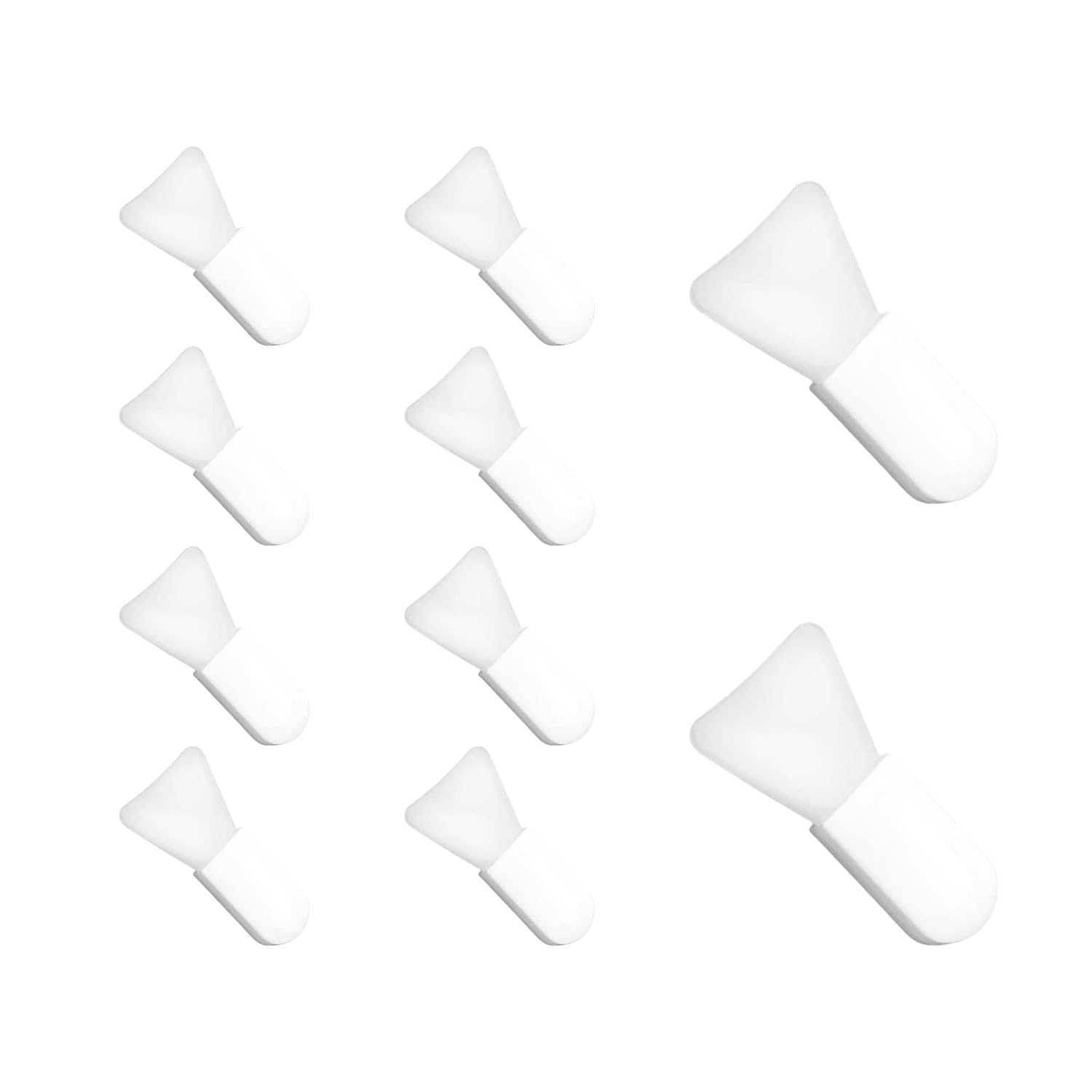 Amazon.com: Pack of 10 Silicone Mask Brushes Hairless Facial Applicator ...