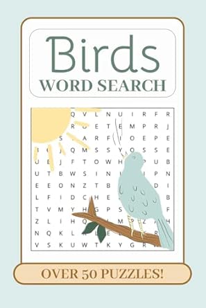 Birds Word Search Puzzle Book: Birds Word Search Puzzle Book: Word ...