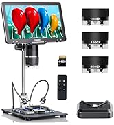 Amazon.com : TOMLOV DM9 Max Digital Microscope: 20MP 10.1" 1500X HD IPS ...