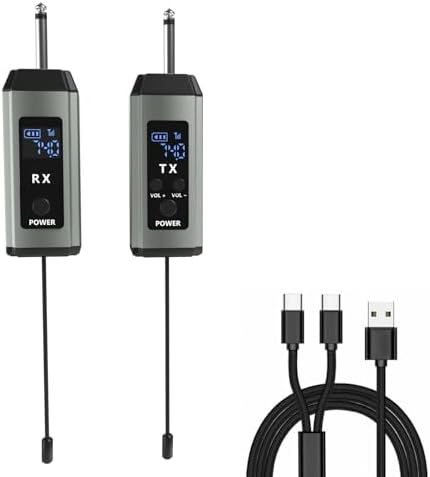 DIGIMORE 2.4GHz Wireless Guitar Transmitter & Receiver |100ft Range