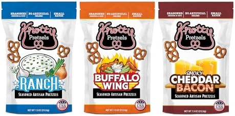 Amazon.com: Knotty Pretzels – “The Official Pretzel of Beer” 7.5 Ounce ...