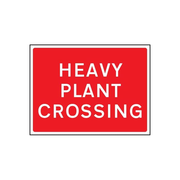 Buy Road Signs - Heavy plant crossing 1050x750mm Class RA1 zintec - 20/ ...