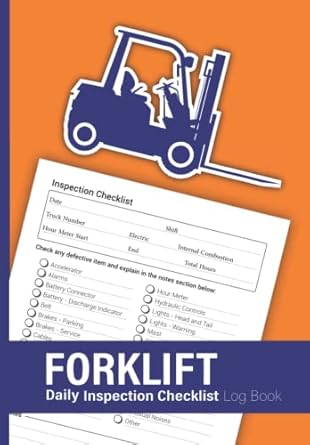 Forklift Daily Inspection Checklist Log Book: forklift operator daily ...