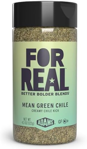 Amazon.com : FOR REAL Mean Green Chile Seasoning - Creamy Green Chile ...
