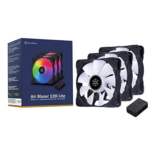 SilverStone Technology 3-Pack of Air Blazer 120mm ARGB Fans with ARGB ...