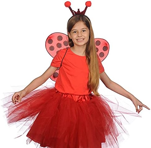 Amazon.com: FUNCREDIBLE Ladybug Costume Accessories | Ladybug Wings and ...