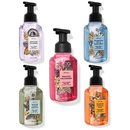 Amazon.com : Bath and Body Works FRESH AND BRIGHT Hand Soaps - Set of 5 ...
