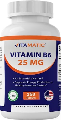 Amazon.com: Best Naturals Vitamin B-6 25 Mg Tablets, 250 Count : Health ...