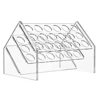 Slant Rack Acrylic Test Tube Holder Rack 18 Holes Centrifuge Tube Rack ...