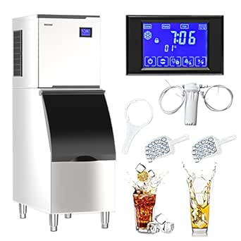 Amazon.com: ICEMATE Commercial ice Maker Machine 400 LBS/24H Commercial ...