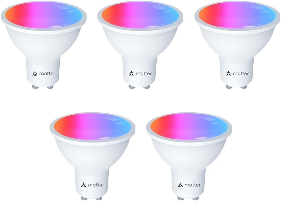 GU10 Smart Matter LED Spot Light Bulb, Color Changing WiFi Smart Bulbs ...