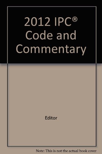 Amazon.com: 2012 IPC® Code and Commentary: Editor: Books