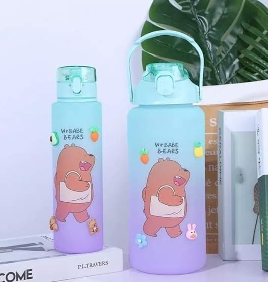TERA 13 Kids Water Bottle (1 set) Panda Water Bottle For Kids Water ...