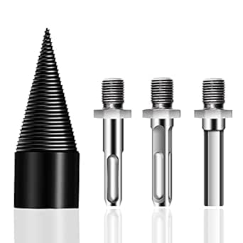 Amazon.com: Firewood Log Splitter Drill Bit, Removable Wood Splitter ...
