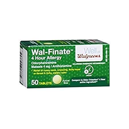 Amazon.com: Walgreens Wal-Finate Tabletas para aliviar la alergia, 50 ...