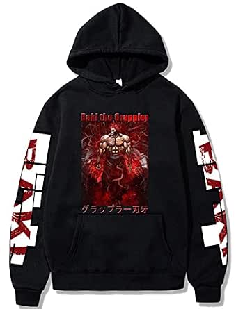 Buy LiuSong Baki Hanma Hoodie Adult Men Baki Cosplay The King Yujiro ...