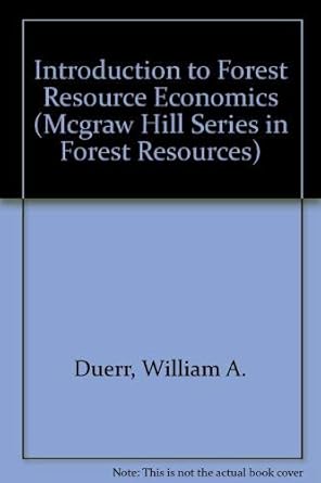 Buy Introduction to Forest Resource Economics (MCGRAW HILL SERIES IN ...