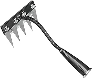 Amazon.com : Fdnobt Gardenia Iron Weeding Rake, 5/6/7/8 Removable ...
