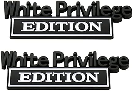 Amazon.com: CDD White Privilege Edition Emblem - Badgeslide The ...