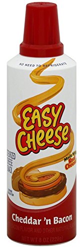 Kraft Easy Cheese Spray Can Variety Pack of 4 (Sharp Cheddar, American ...