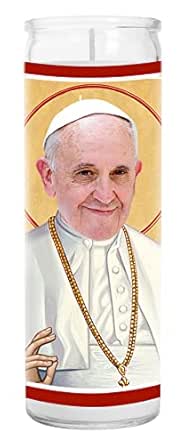 Pope Francis Celebrity Prayer Candle - Catholic Saint Candle - 8 inch ...