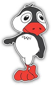 Amazon.com: KW Vinyl Funny Puffin Cartoon Truck Car Window Bumper ...