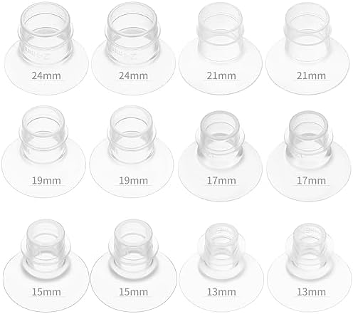 Amazon.com : Flange Inserts for Breast Pump, 13/15/17/19/21/24mm Flange Inserts Compatible with ...