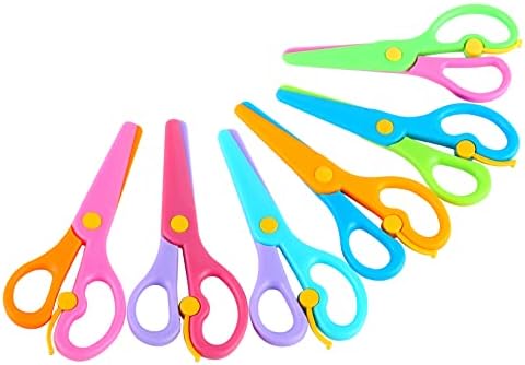Amazon.com: 6PCS Children’s Blunt Tip Training Scissors |Toddler Safety ...