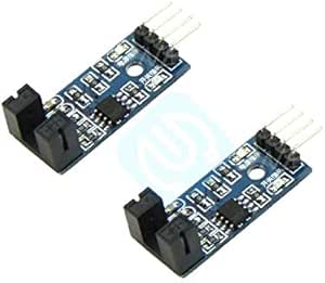 2PCS Slot Type IR Optocoupler Speed Sensor Module LM393 for Arduino ...