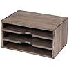Amazon.com: DDYURI 3-Tier Paper Storage Letter Tray File Sorter - Wood ...