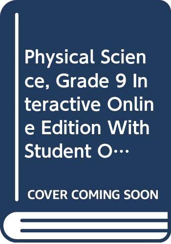Physical Science, Grade 9 Interactive Online Edition With Student One ...