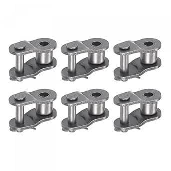 uxcell 6Pcs #50 Chain Offset Half Link Roller, 5/8" Pitch Carbon Steel ...