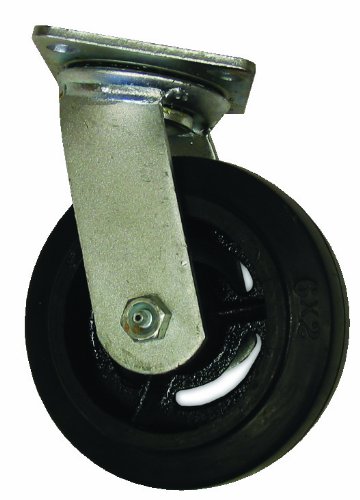 Ez Roll Casters Rubber Caster With Brake: Amazon.com: Industrial ...